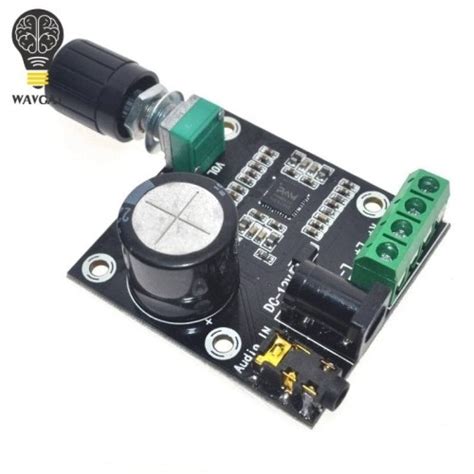 Jual Digital Amplifier Class D Stereo X Watt PAM Volume Control Hitam Kota Bekasi