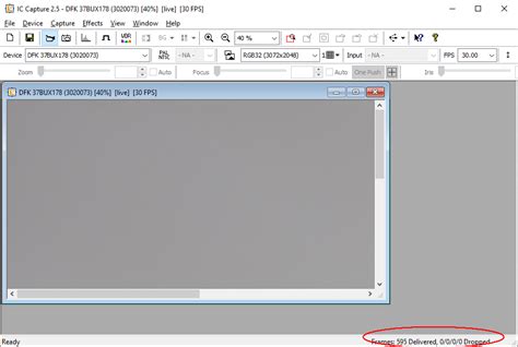IC Capture Frame Statistic The Imaging Source Knowledgebase