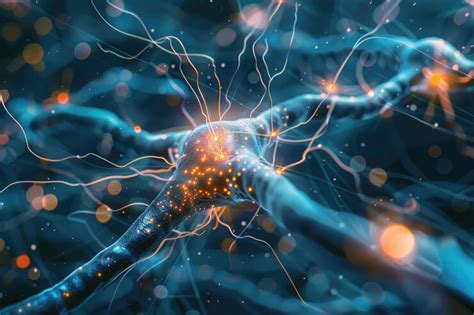 Premium Photo Digital Artwork Depicting A Neuron With Synapses Firing