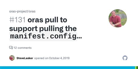 Oras Pull To Support Pulling The `nfig` Object · Issue 131 · Oras Project Oras · Github