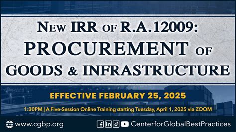 The New Implementing Rules And Regulations Are Here