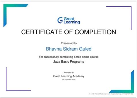 Bhavna Guled On Linkedin Java Programming Learningjourney Greatlearning Skillsdevelopment