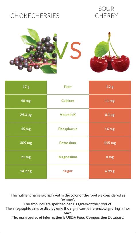 Chokecherries Vs Sour Cherry — In Depth Nutrition Comparison
