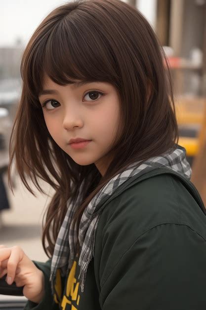 A Cute Beautiful Girl Smile Face Photo Ai Generated Premium Ai