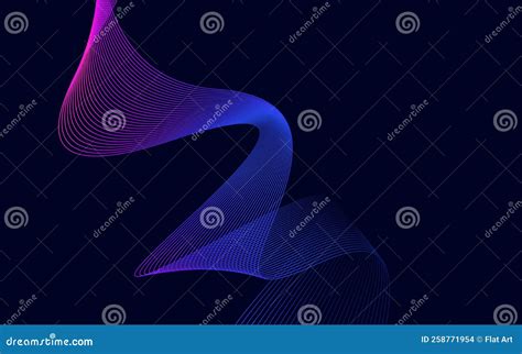 Abstract Warped Diagonal Striped Background Vector Curved Twisted
