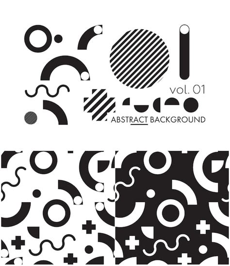 Premium Vector Geometric Elements Seamless Patterns