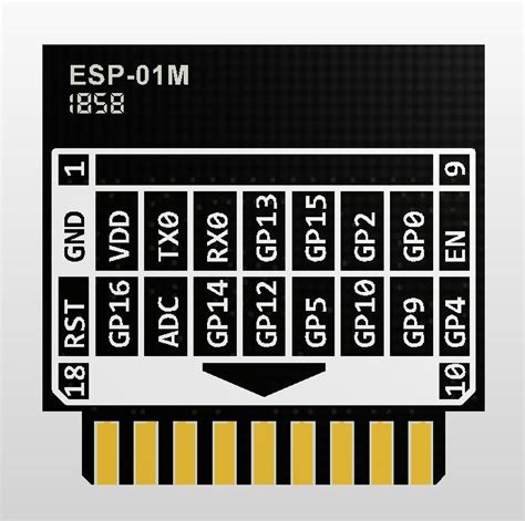 Esp 01m Wifi Module Esp8285 1mb Vertical Design Electrodragon