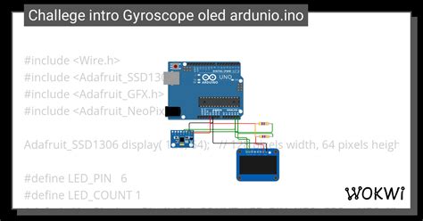 Challege Intro Gyroscope Oled O Wokwi Esp32 Stm32 Arduino