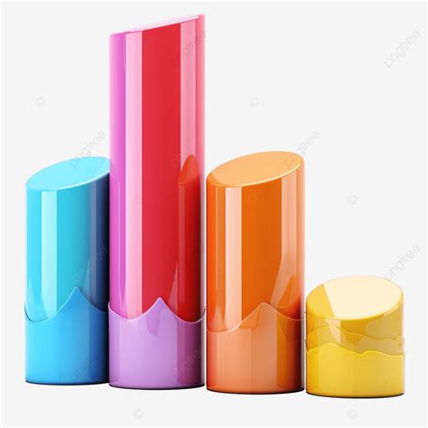 Statistic Graph Chart 3d Illustration 3d Rendering Modern Png