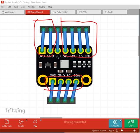 Fritzing Part Fermion ENS160 Air Quality Sensor Parts Submit