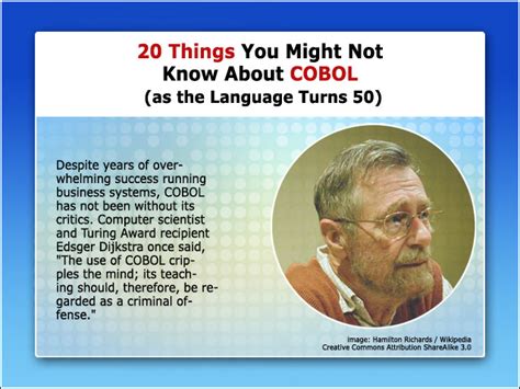 20 Things You Might Not Know About Cobol As The Language Turns 50