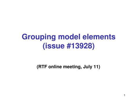 Ppt Grouping Model Elements Issue 13928 Powerpoint Presentation