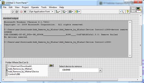 Using System Execvi To Run Devcon Ni Community