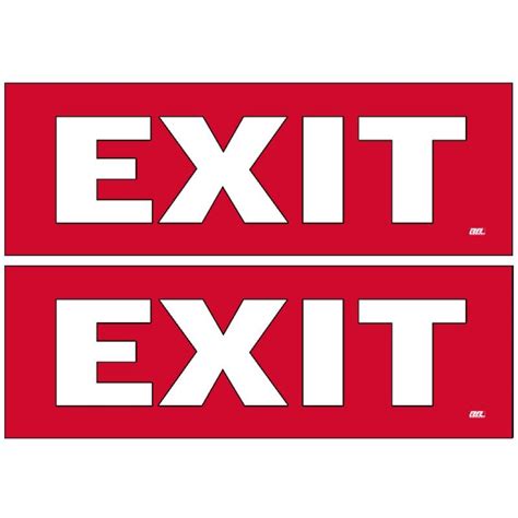 Exit Sticker Set In A4 Size Laminated Shopee Philippines