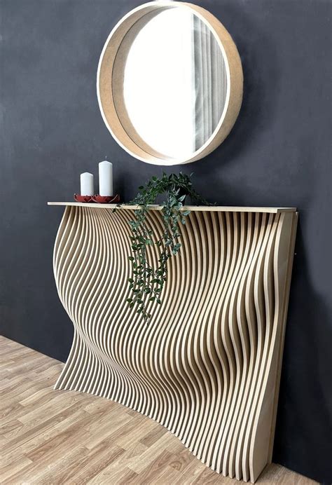 Parametric Console Shelf 1 Router Cut Files Cnc Files For Cutting Vector Files Dxf Dwg Svg Pdf