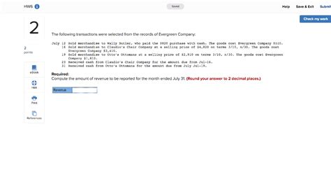 Solved HW Saved Help Save Exit Submit Check My Work The Chegg Com