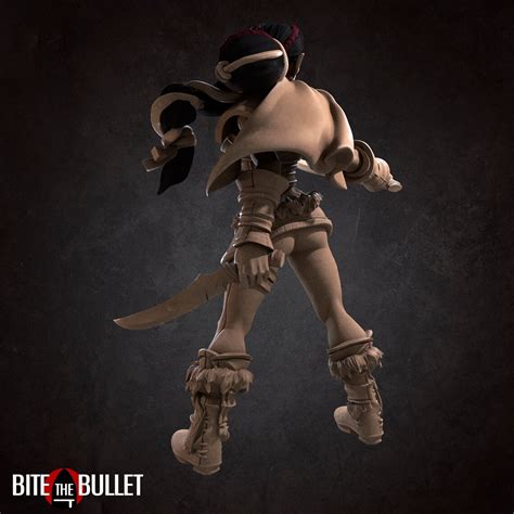 Gara The Female Half Orc Assassin Unpainted Mini For Ttrpgs Etsy