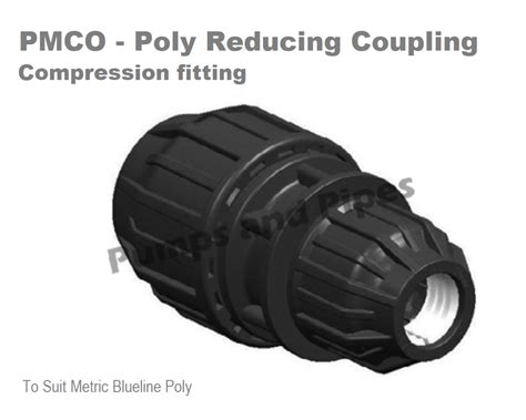 Pmco Reducing Metric Poly Coupling Or Joiner Blue Line Fitting Sizes