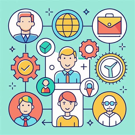 Business Teamwork And Collaboration Connecting People And Ideas Premium Ai Generated Vector