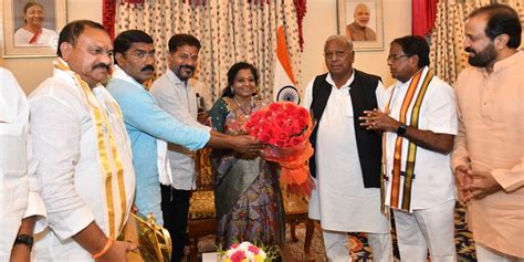 Tspsc Paper Leak Revanth Reddy Meets Governor Demands Dissolution Of