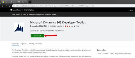 guide to install microsoft dynamics 365 developer toolkit extension