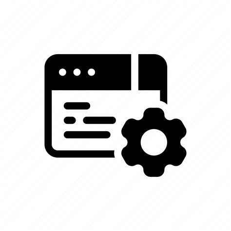 Setting Web Browser Configuration Gear Icon Download On Iconfinder