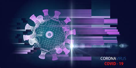 3d 바이러스 와이어 형태와 흐린 라인 추상배경 그리드 바이러스 및 보풀 효과를 가진 과학 개념 배너 디자인 3차원 형태에 대한