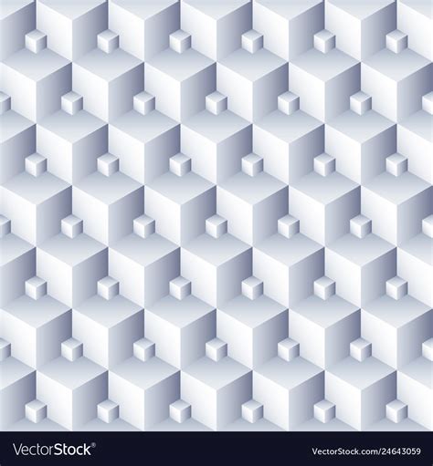 Geometric Abstract Background 3d Cubes Pattern Vector Image