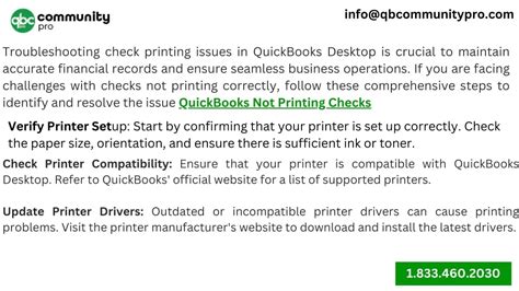 PPT Troubleshooting Check Printing Issues In QuickBooks Desktop PowerPoint Presentation ID