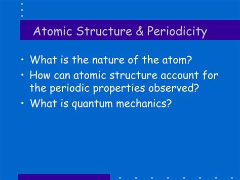 PPT Atomic Structure Periodicity PowerPoint Presentation Free Download ID 1283262