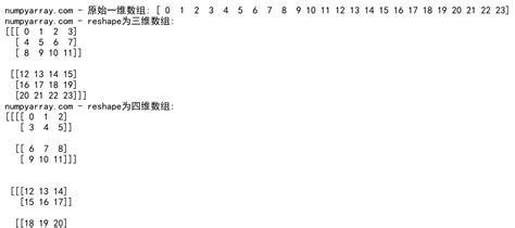 NumPy中的reshape操作及行优先存储原理详解 极客教程