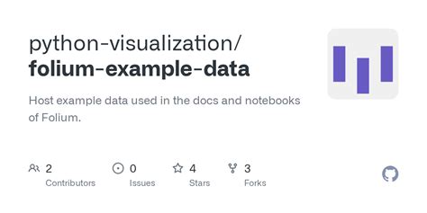 Github Python Visualizationfolium Example Data Host Example Data Used In The Docs And
