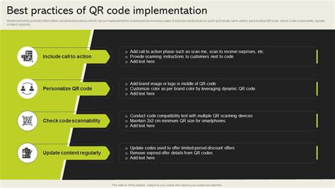 Best Practices Of Qr Code Implementation Cashless Payment Adoption To