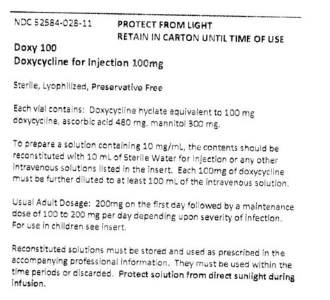 Doxycycline Injection Wikidoc