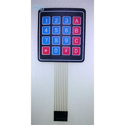 【盼盼106sp】 薄膜鍵盤 模組 按鍵 傳感器4x4矩陣鍵盤 Arduino Raspberry Pi 樹莓派 單片機 蝦皮購物