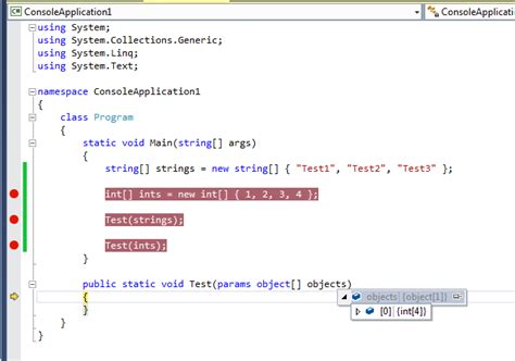 Arrays C Params Object Strange Behavior Stack Overflow