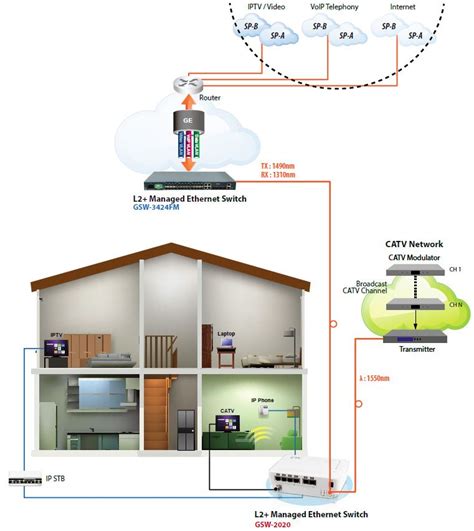 Hybrid Triple Play Cpe Switch