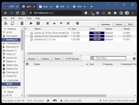 Proxmox Qbittorrent Wireguard Samba LXC