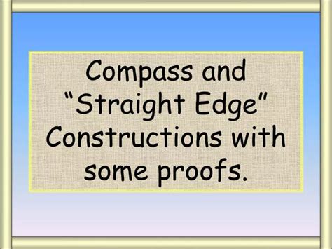 Ppt Compass Straight Edge Powerpoint Presentation Free Download Id 2766514