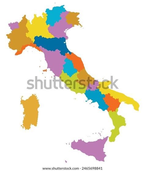 Italy Map City Regions Districts Vector Stock Vector Royalty Free Shutterstock