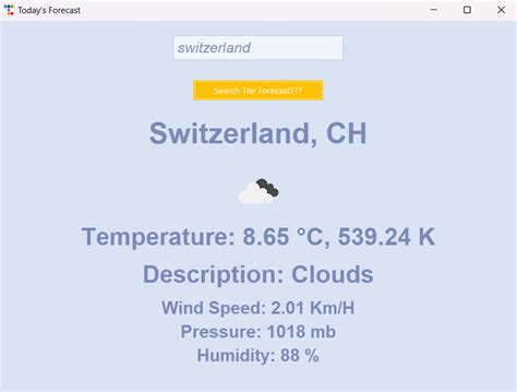 GitHub Nikitaprasad Weather Forecasting App Weather Forecasting App In Python Using Tkinter