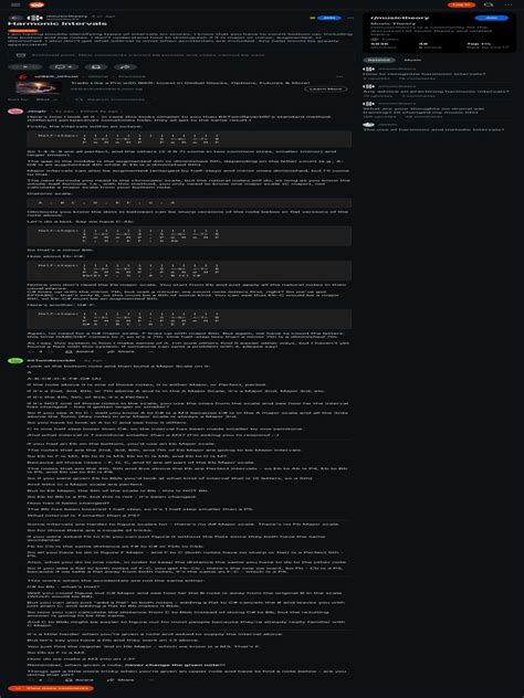 Harmonic Intervals Rmusictheory Pdf Interval Music Scale Music