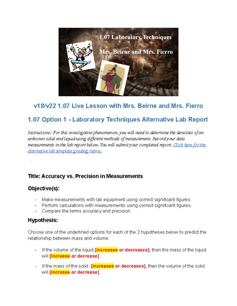 Copy Of V18 V22 Live Lesson 107 Alternate Lab Template V18v22 1 Live Lesson With Mrs Beirne