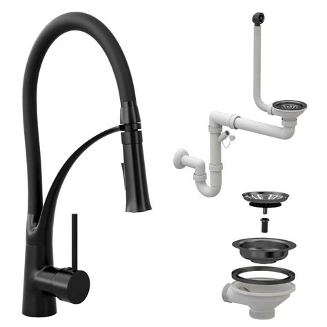 Смесител за кухня Granitan Черен Emag Bg