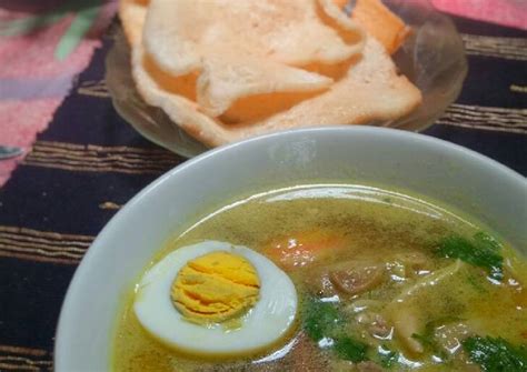 Resep Soto Bening Kuah Ringan Seger Oleh Mamakey Cookpad