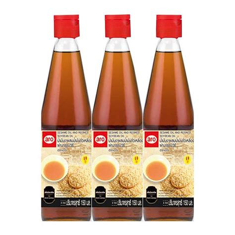 ส่งฟรี เอโร่ น้ำมันงา 650 มล Aro Sesame Oil 650 Ml Shop Bykk Store01