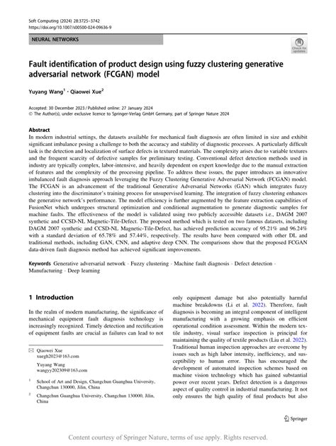 Fault Identification Of Product Design Using Fuzzy Clustering