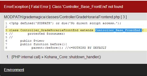 Php Kohana Cant Find Controller From Other Module When Uploaded To