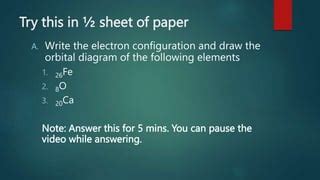 WRITING ELECTRON CONFIGURATION Pptx