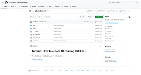 Oer Github Tutorial Template